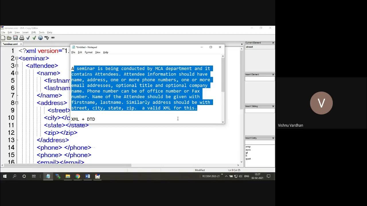 08 Xml Dtd Validation Examples Youtube