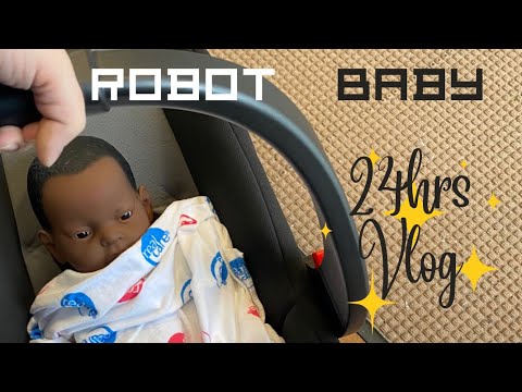 VLOG| Robot baby for a full 24 hours! | Child Development Class ...