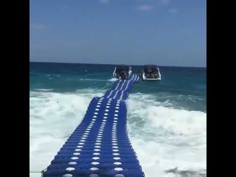 FLOATING DOCK ON WAVE - YouTube
