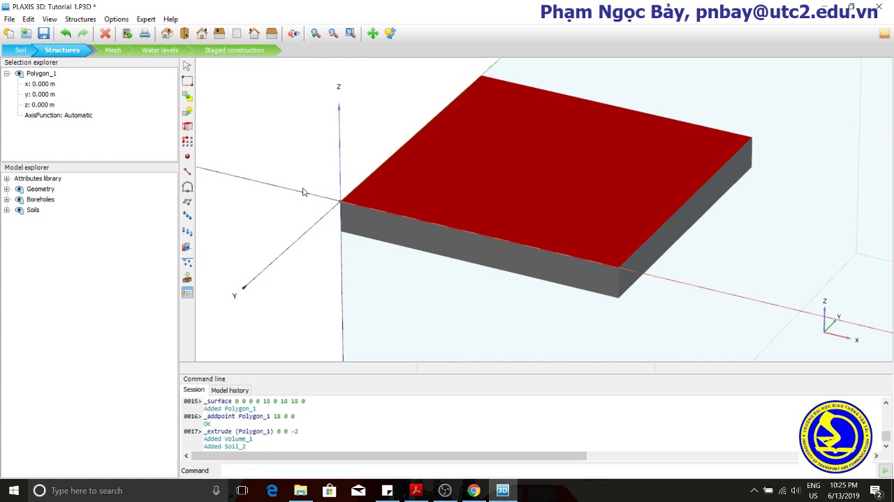 20190613-PLAXIS 3D-CASE A RIGID FOUNDATION-02 - YouTube