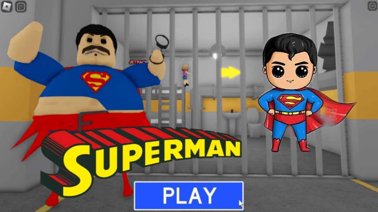 SUPERMAN PRISON OBBY┃Escape Game in ROBLOX - YouTube