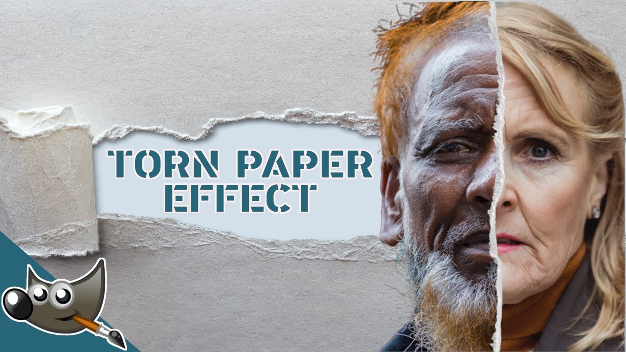Torn Paper effect using GIMP (TAGALOG) - YouTube