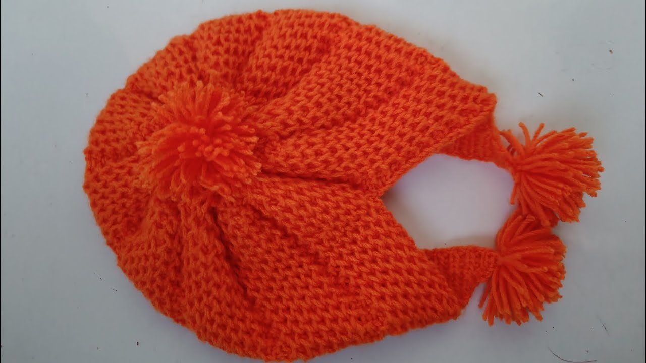 New woolen cap knitting design in nepali/topi bunne tarika Nepali/cap ...