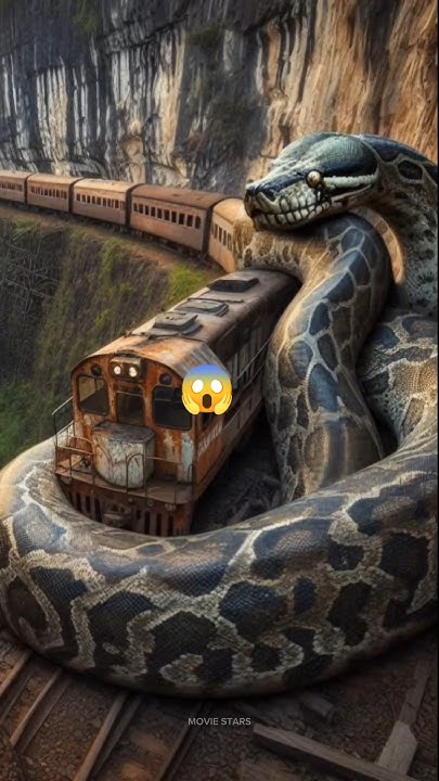 Rare discovery of python circling a train in the Amazon forest #python ...