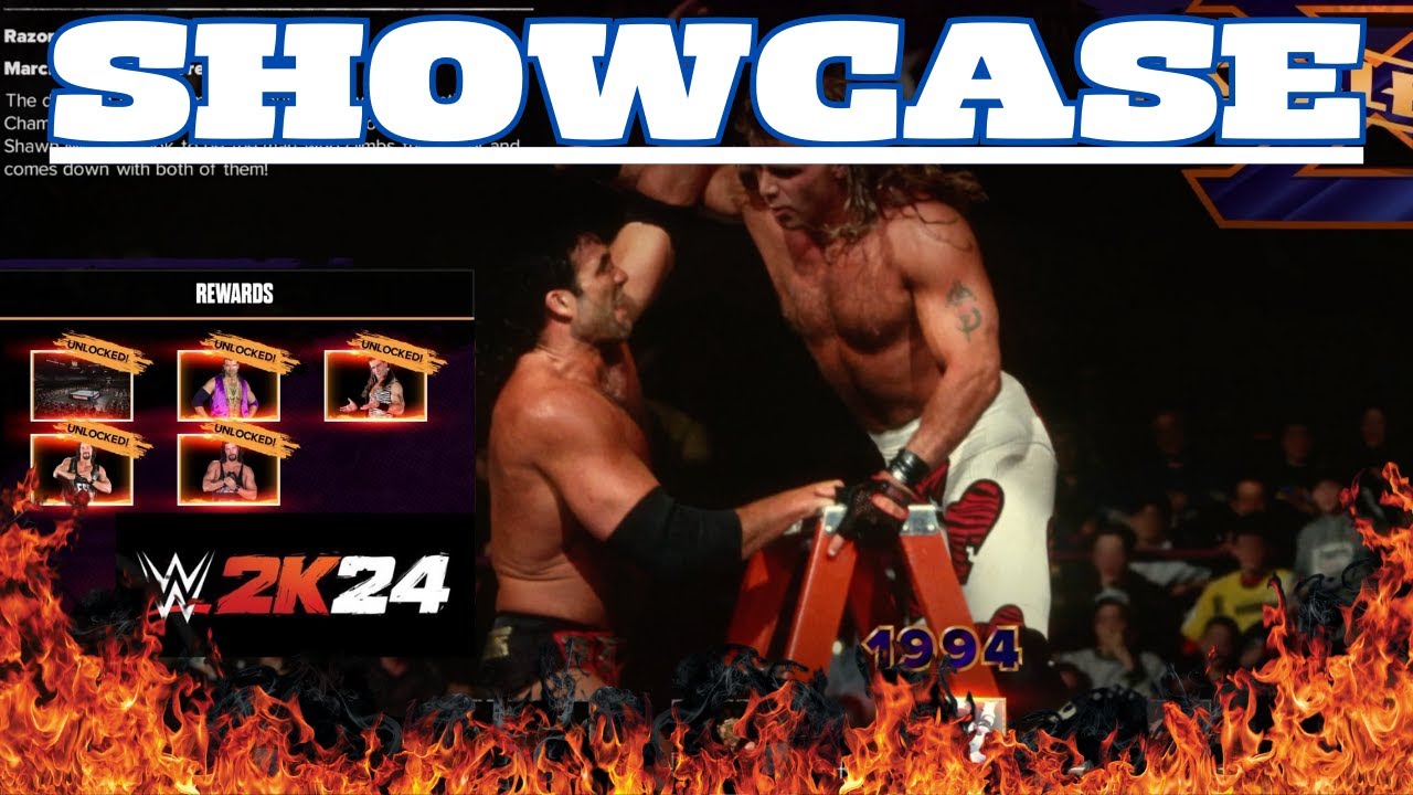 WWE 2K24 Showcase (Unlocked) - Razor Ramon vs Shawn Michaels ...