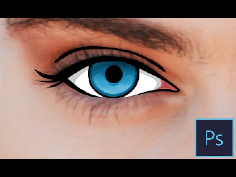 Simple Eye Vector Tutorial - Adobe Photoshop - YouTube