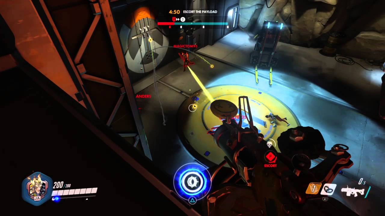 Overwatch: Junkrat drops a round, rubbery bomb - YouTube