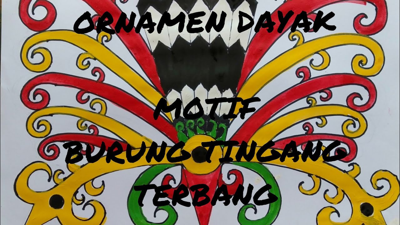 129 MOTIF TINGANG TERBANG - ORNAMEN DAYAK KALIMANTAN TENGAH - EKO YES ...