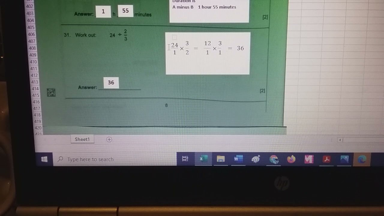 PSAC 2021 Maths exams - Answers - YouTube