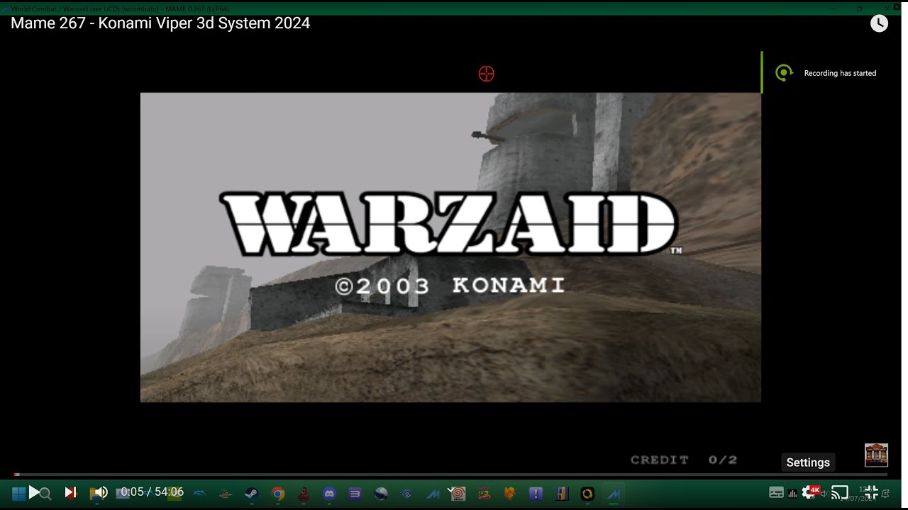 Mame 267 - FULL PC ARCADE GAMEPLAY WORLD COMBAT /WARZAID 4K Konami ...