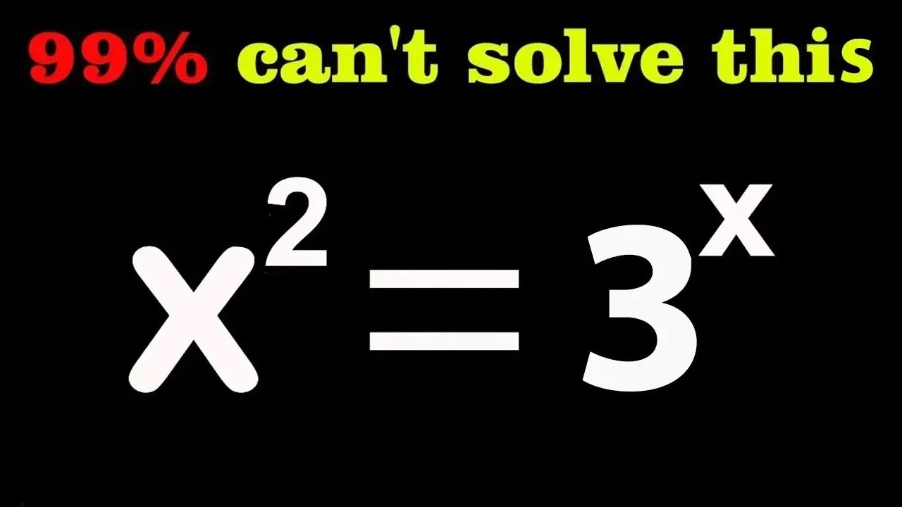 World International Maths Olympiad Problem - YouTube
