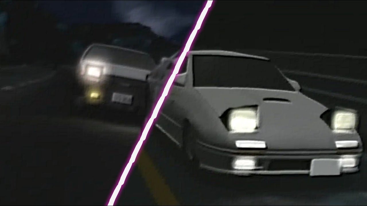 [Part 7] Initial D Battle Stage AE86 vs FC3S with First Stage animation ...