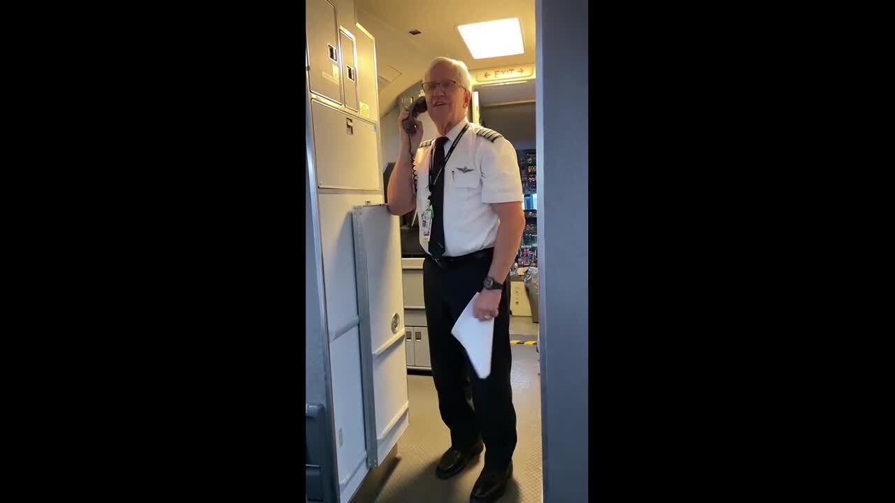 WATCH: American Airlines pilot gives emotional retirement speech on ...