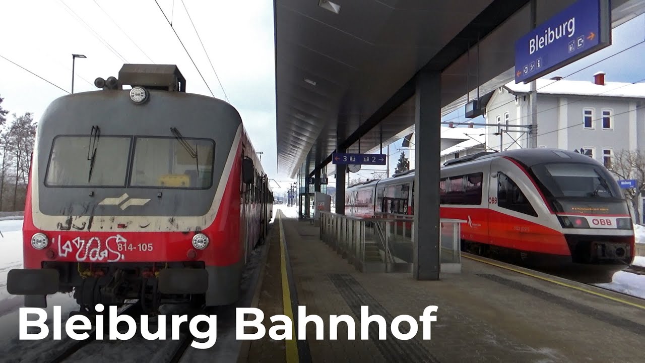 Austrian Trains Vlog #16 - Bleiburg Station near the Slovenian Border ...