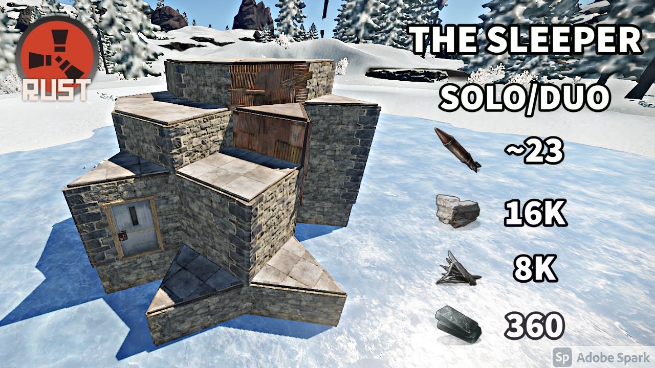 Rust - The Sleeper - Solo / Duo Bunker Base Design 2021 - YouTube