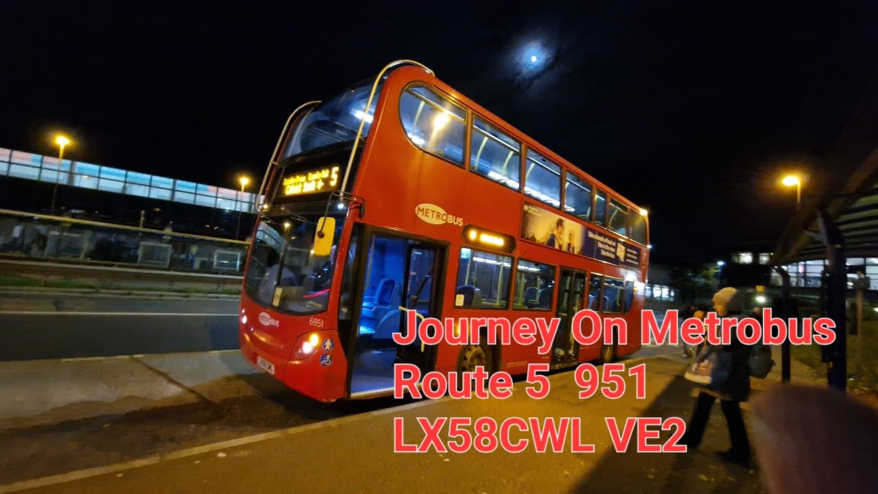 A23 Thrash Journey On Metrobus Route 5 6951 LX58CWL VE2 - YouTube
