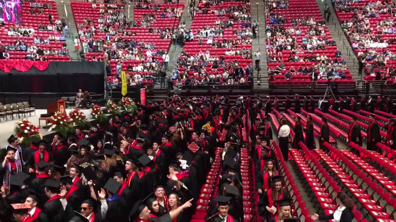 SDSU graduate commencement 2016 science school - YouTube