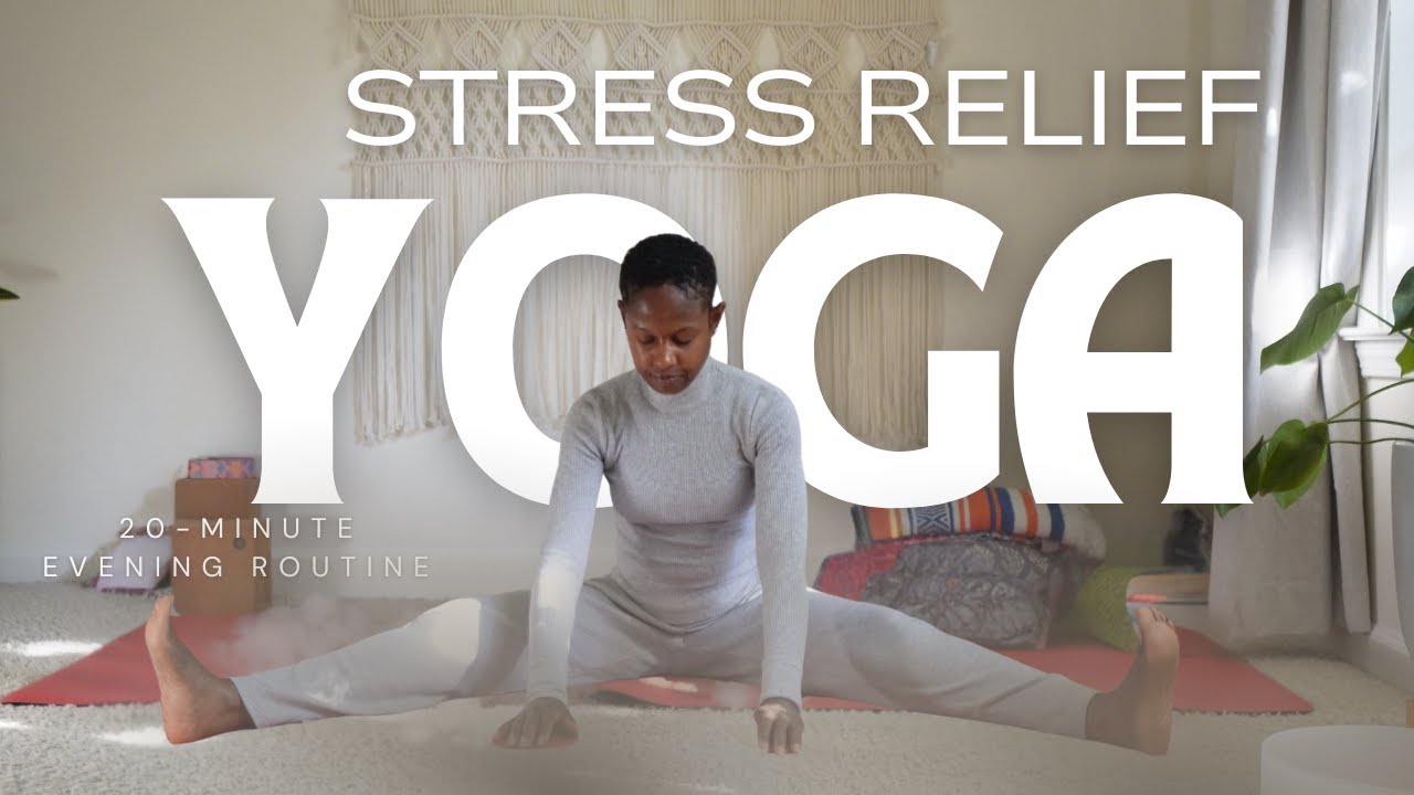 20-Minute Evening Yoga to Decompress and Melt Stress - YouTube