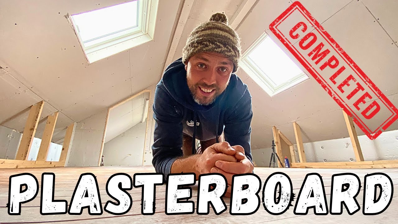 Renovating the Cottage | Attic plasterboard COMPLETE!! - YouTube