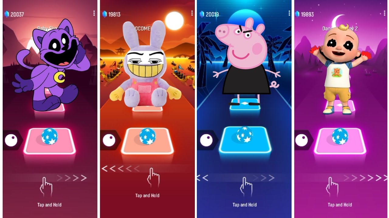 SMILING CRITTERS 🆚 DIGITAL CIRCUS 🆚 PEPPAPIG 🆚 COCOMELON 🆚 TILES HOP ...