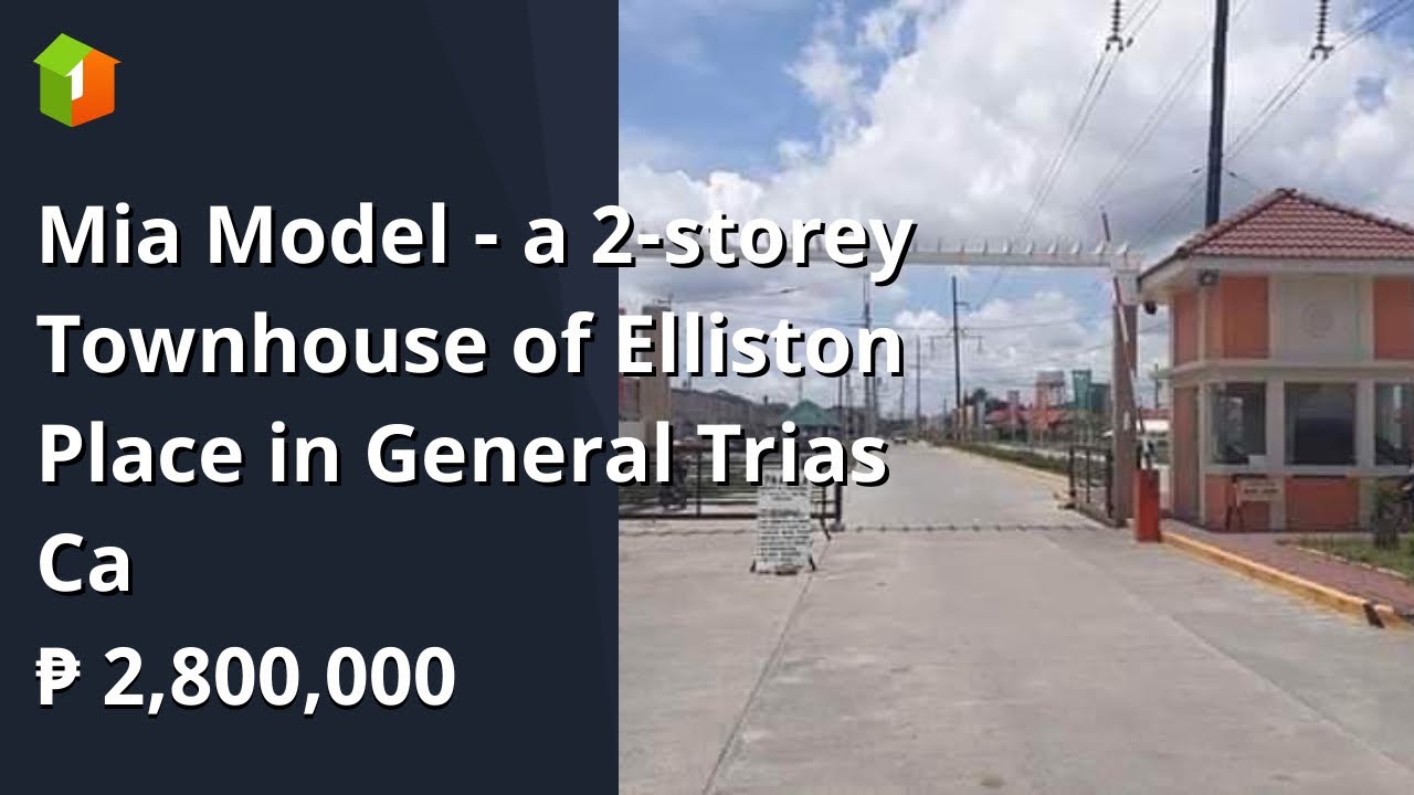 Mia Model - a 2-storey Townhouse of Elliston Place in General Trias Ca ...