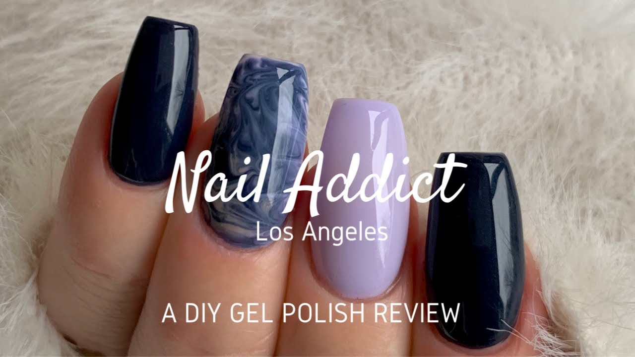 Winter Swirl Mani | NAIL ADDICT GEL POLISH Honest Review | DIY Gel ...