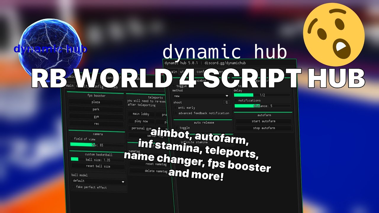 Dynamic Hub | NEW RB WORLD 4 SCRIPT! Aimbot, OP Autofarm, Inf Stamina ...