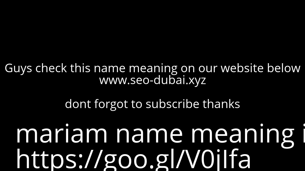Mariam Name Meaning In Urdu And Lucky Number YouTube mariam-name-meaning-in-urdu-and-lucky-number-youtube