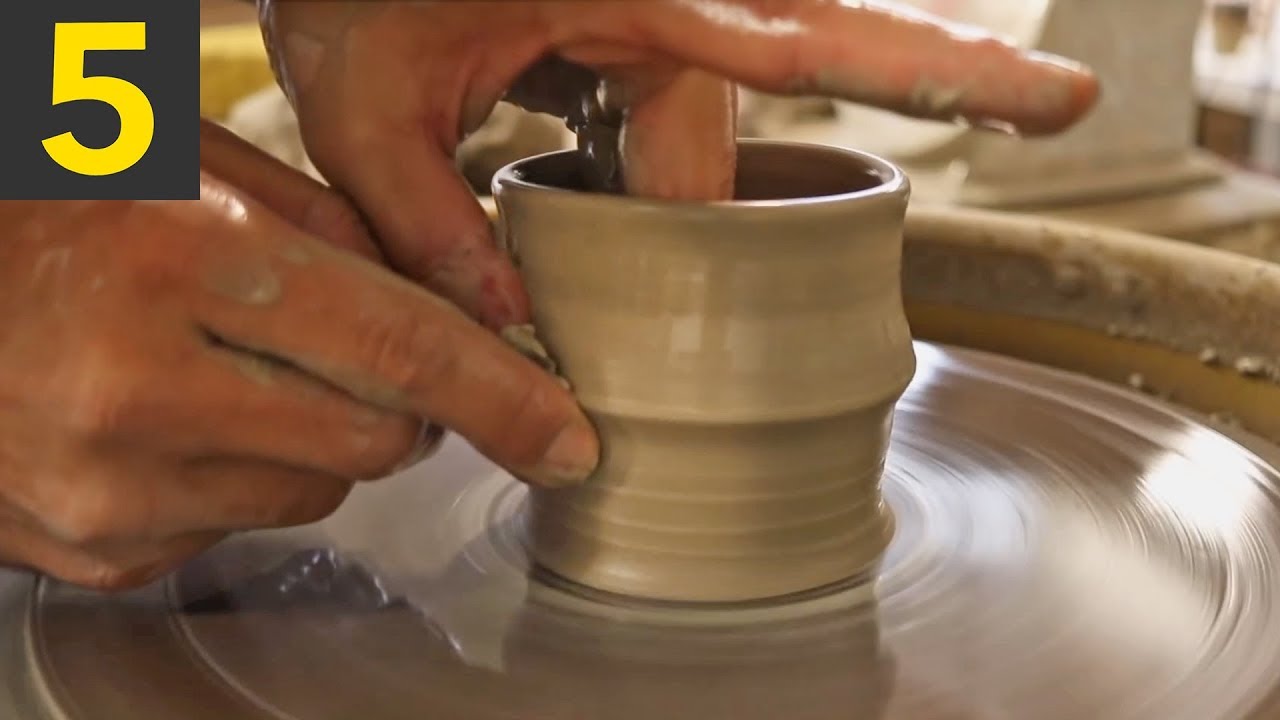 5 Relaxing Clay Pottery Makings - YouTube