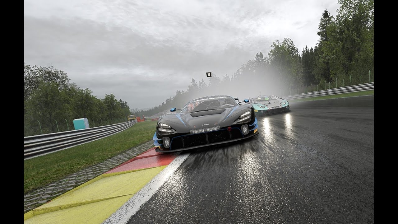 ACC Heavy Rain Race Gameplay - YouTube
