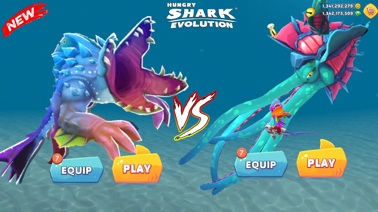 Hungry Shark - Enemy Abysshark Vs Enemy Kraken - Trailer And Gameplay ...