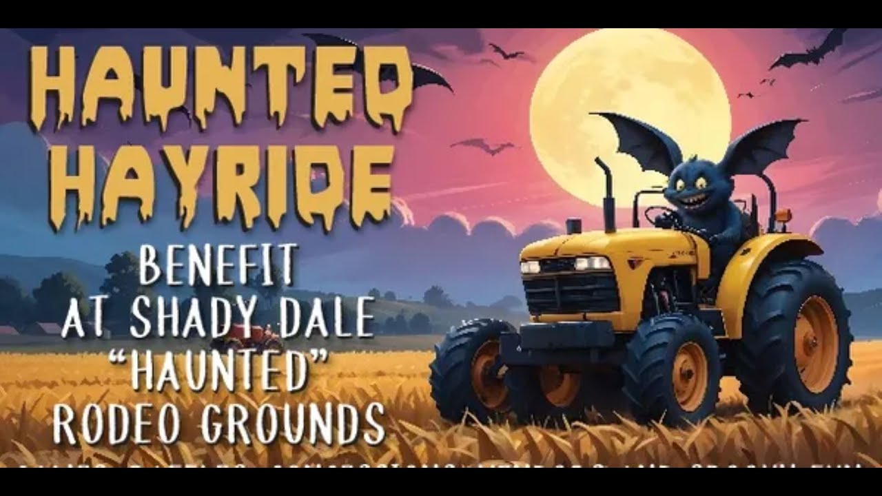 Take A Spooky Ride On Shady Dale Haunted Hayride 2024 (drone Footage ...