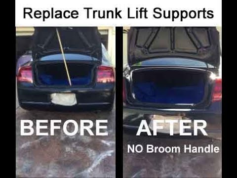 How To Replace Trunk Lift Supports - YouTube