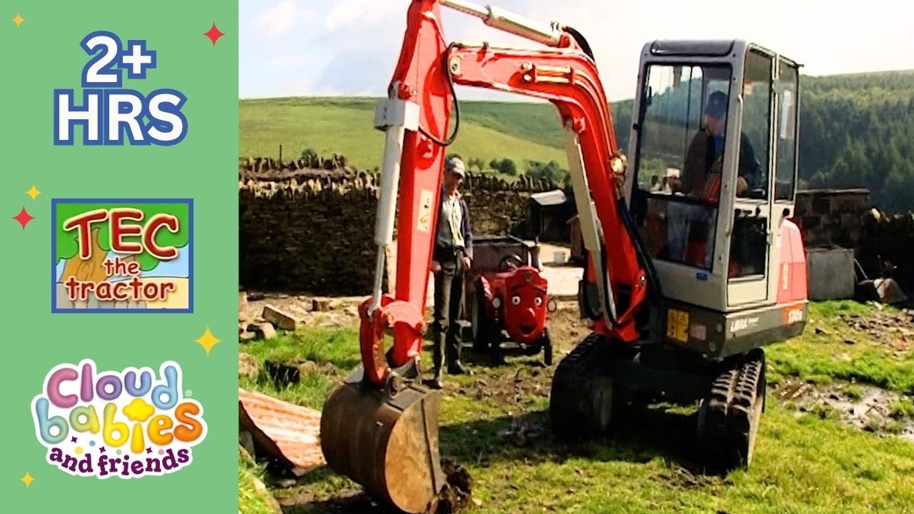 Tec the Tractor 🚜 JCB & Big Machines | 2 Hour Compilation for Kids ...