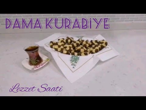 İKİ RENKLİ DAMA KURABİYE. HEM LEZZETİ, HEM GÖRÜNTÜSÜYLE...
