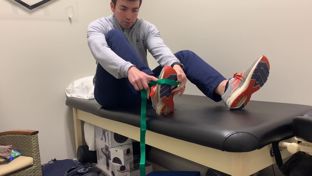 Hip Mobility - Hip flexor stretch with strap - YouTube