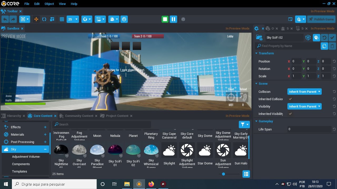 CRIE SEU JOGO AGORA! sem programação com a Engine Core open alpha - YouTube