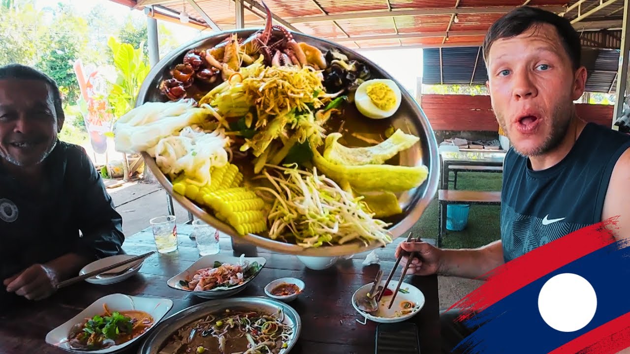 TUM THAAD –LAO Spice Challenge 🌶️🔥 Next Level Lao Food WAY OUT in Tha ...