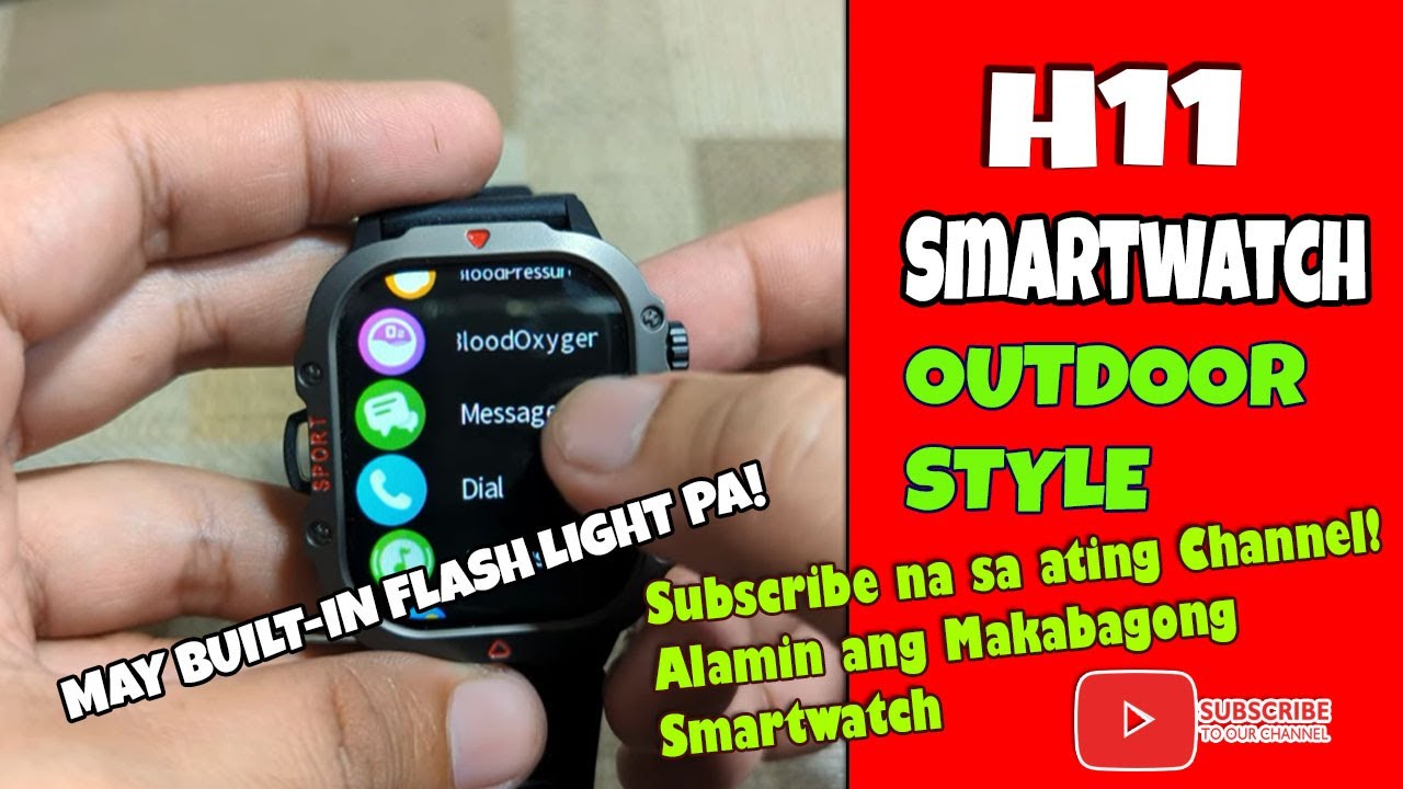 H11 Smartwatch - Outdoor Sporty Style Mas Ok ba kaysa sa Q11 Smart ...