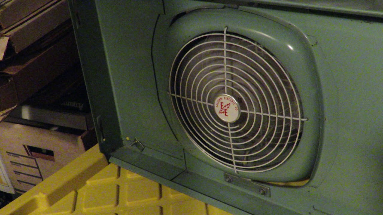 Eastern Electric antique metal window fan 2 of 2 - YouTube