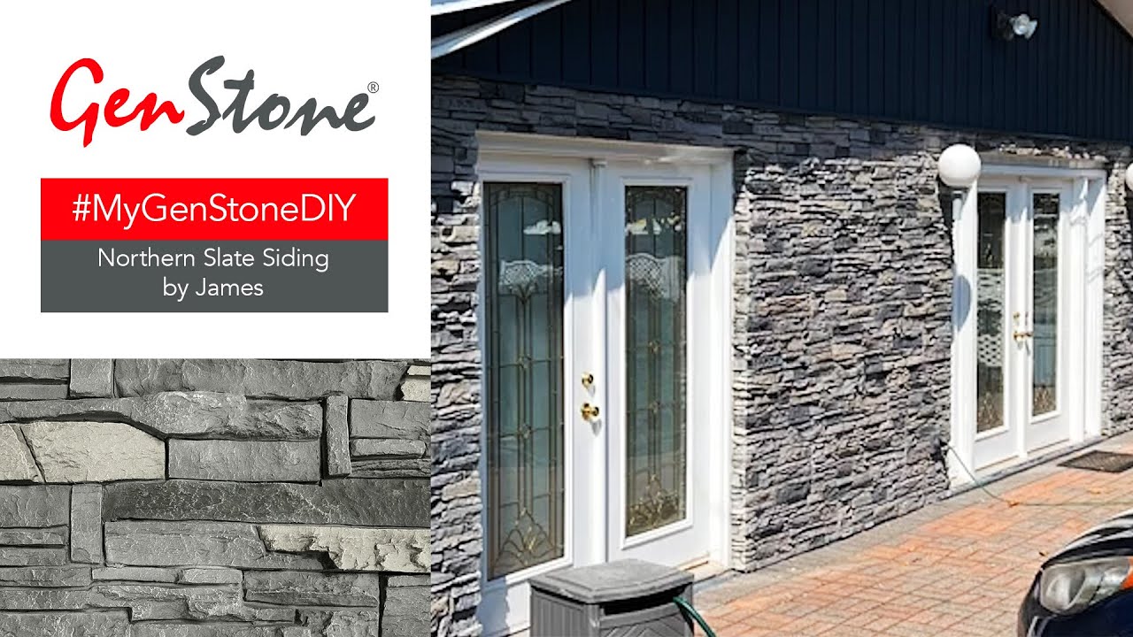 Stunning Backyard Facelift with Northern Slate GenStone 🏚🔜🏠# ...