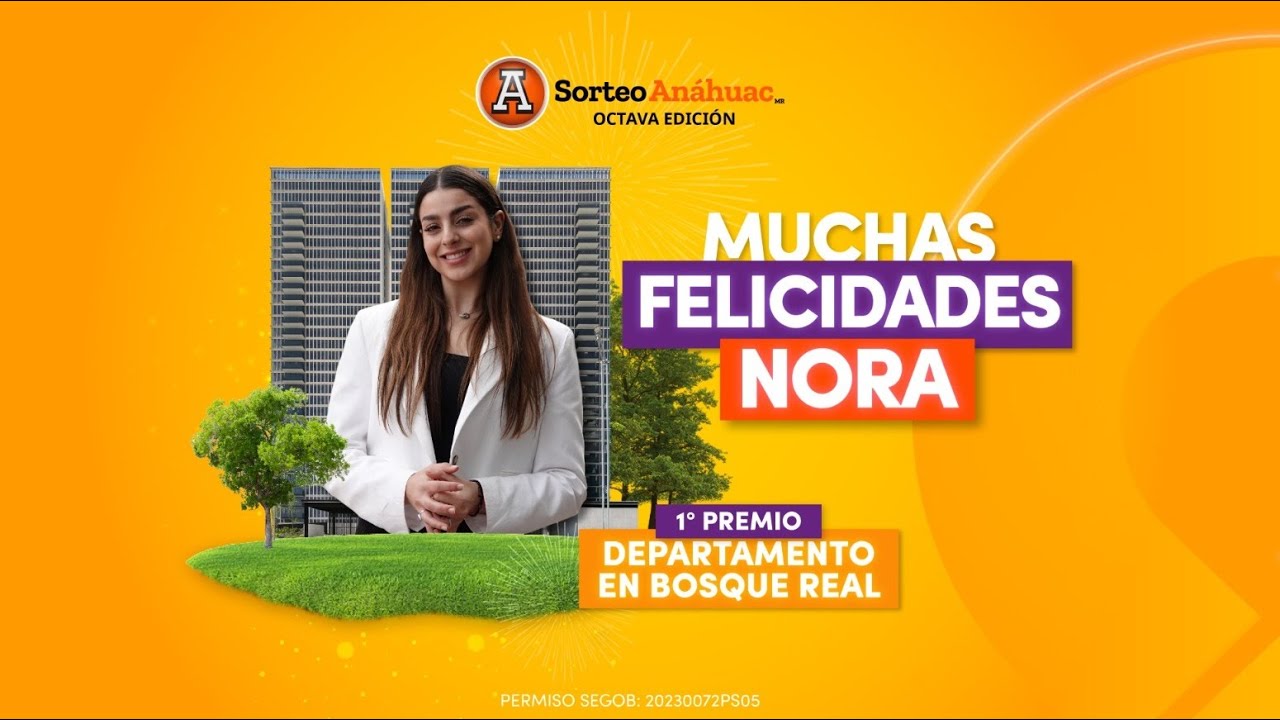 Nora es la ganadora del 1° premio en nuestro Sorteo Magno 8° Edición ...