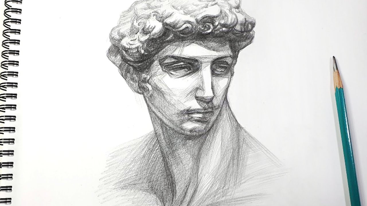 Giuliano de' Medici - pencil drawing sounds ASMR - YouTube