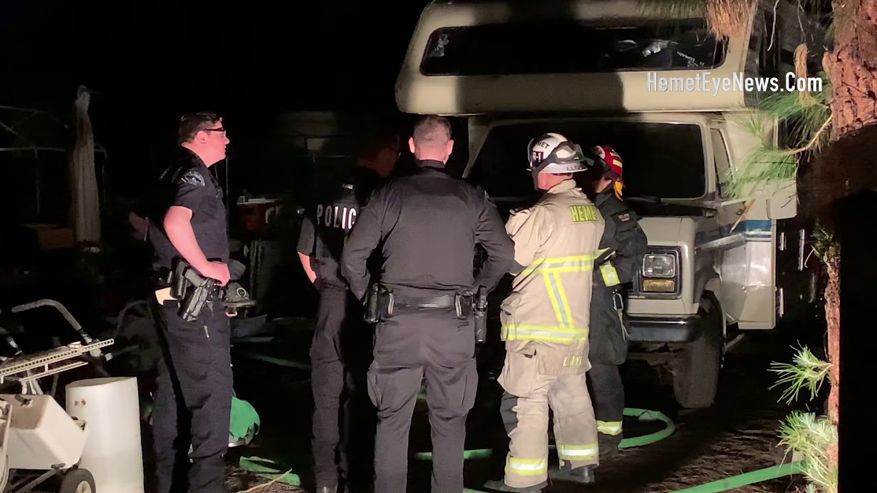 Hemet meth lab explosion RV - YouTube