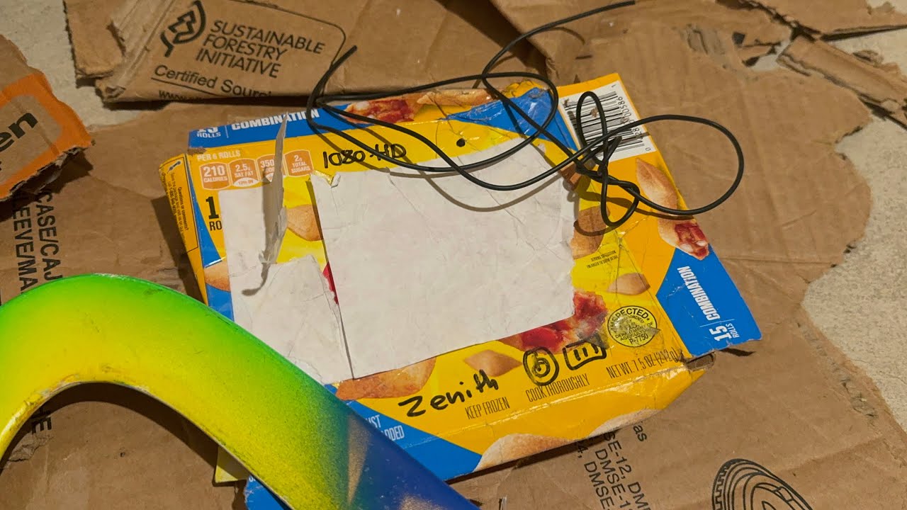 End for a half destroyed cardboard box Zenith TV - YouTube