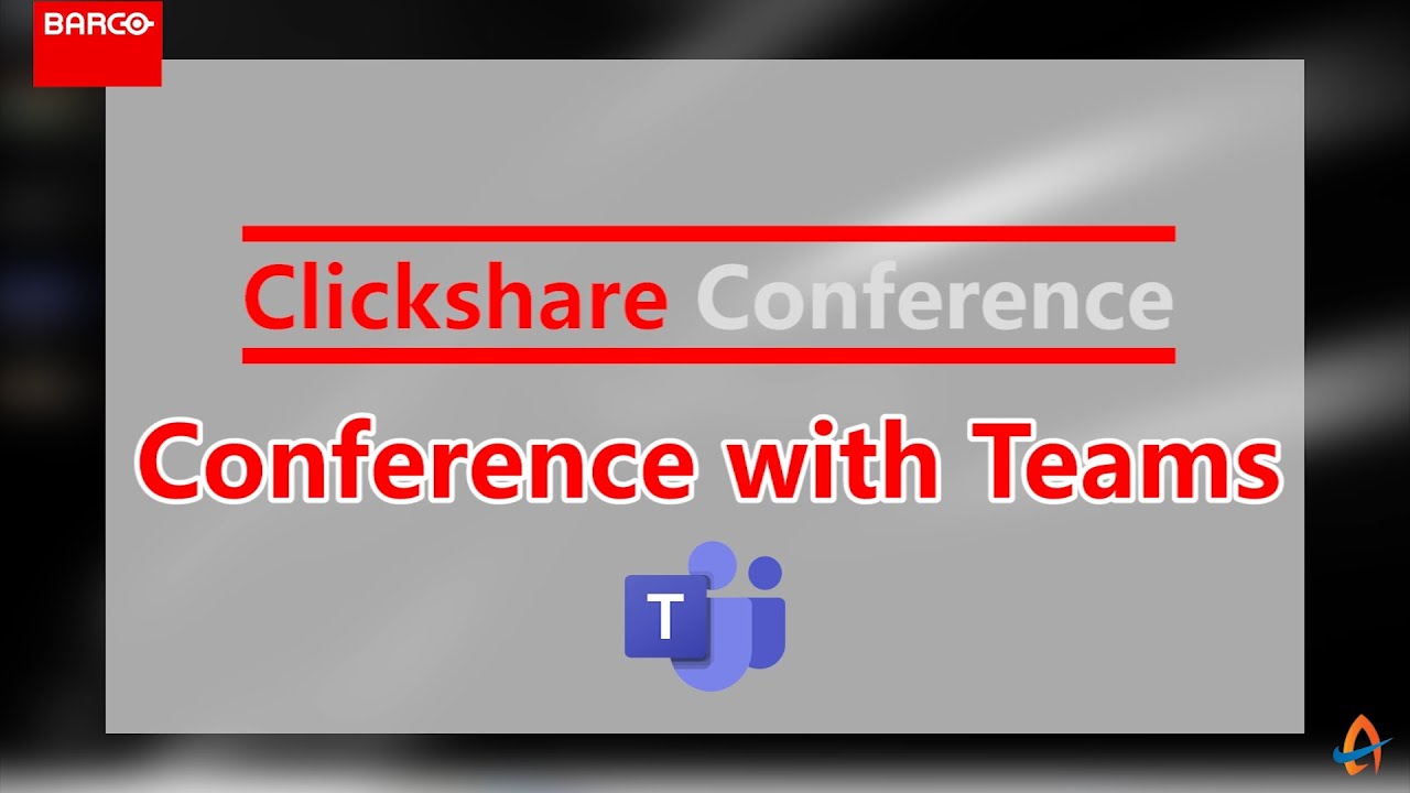 Barco Clickshare Conference (CX) with Microsoft Teams Meeting - YouTube