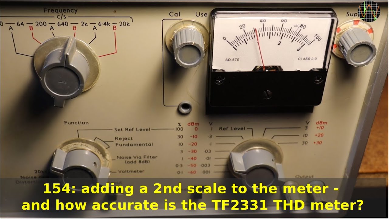 154 - adding a 2nd scale to the meter - and how accurate is the TF2331 ...