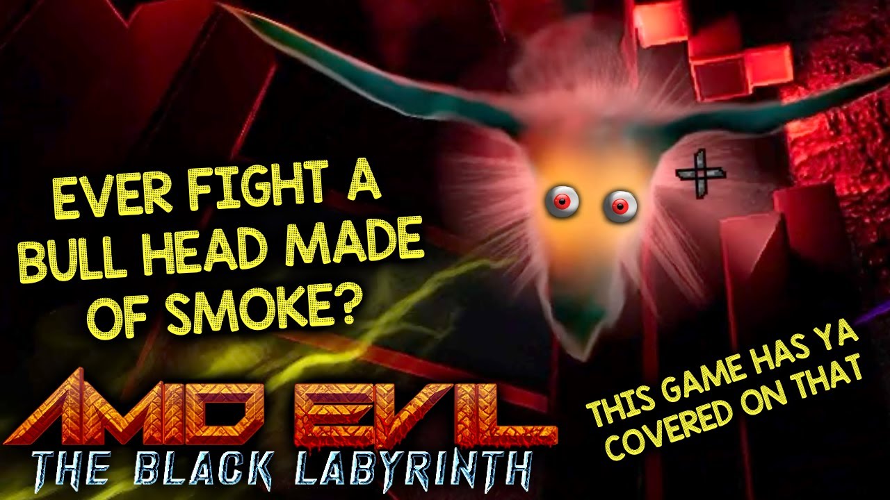 SLAYNG GIANT BULL HEAD MONSTERS MADE OF SMOKE?! – Let's Play AMID EVIL ...