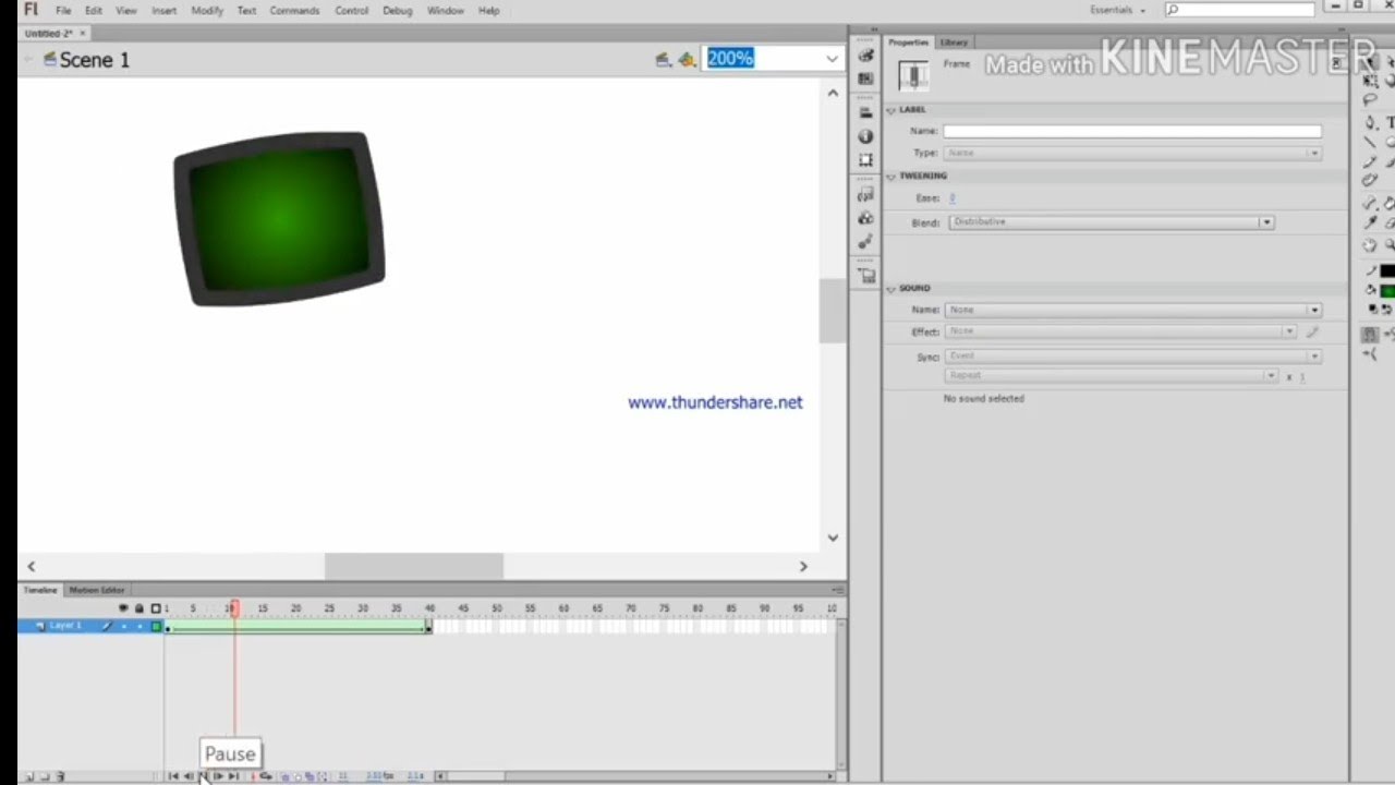 Shape tweening in flash | Adobe flash | bhawna shishodia - YouTube