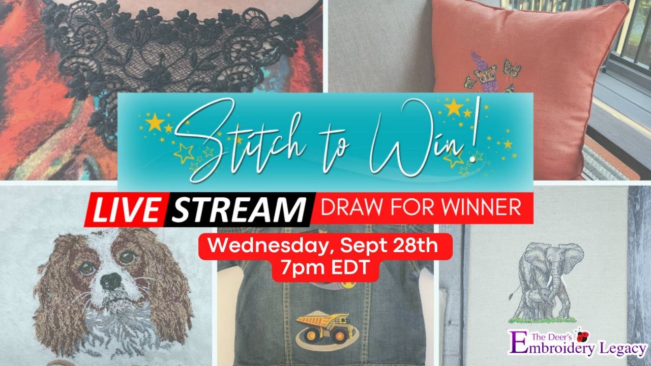 Stitch to Win Contest - September Winner & More! - YouTube